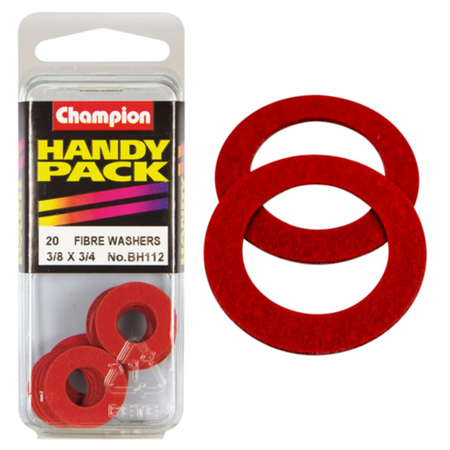 Handy Pack Champion Fibre Washer (1/32"Thick) 3/8x3/4" CFW - BH112 ...