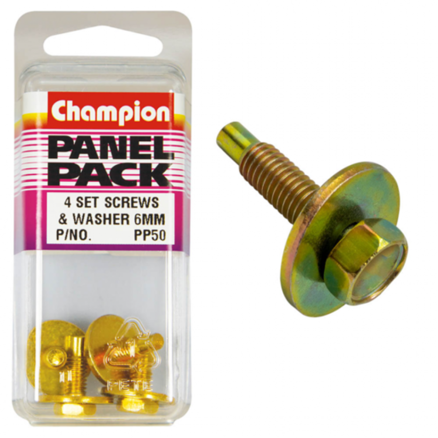 Panel Pack Champion M6 x 18 Hex HD Sem - PP50 — Port Kennedy Auto Parts ...