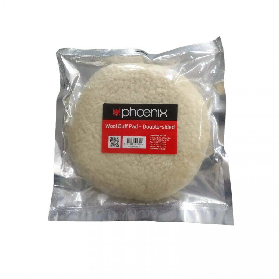 Phoenix Wool Buff Pad - Double Sided 240mm DSLWP — Port Kennedy Auto ...