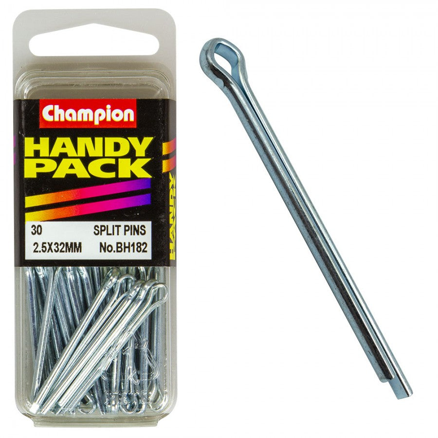 Handy Pack Champion Split Pins 2.5 x 32mm - BH182 — Port Kennedy Auto ...