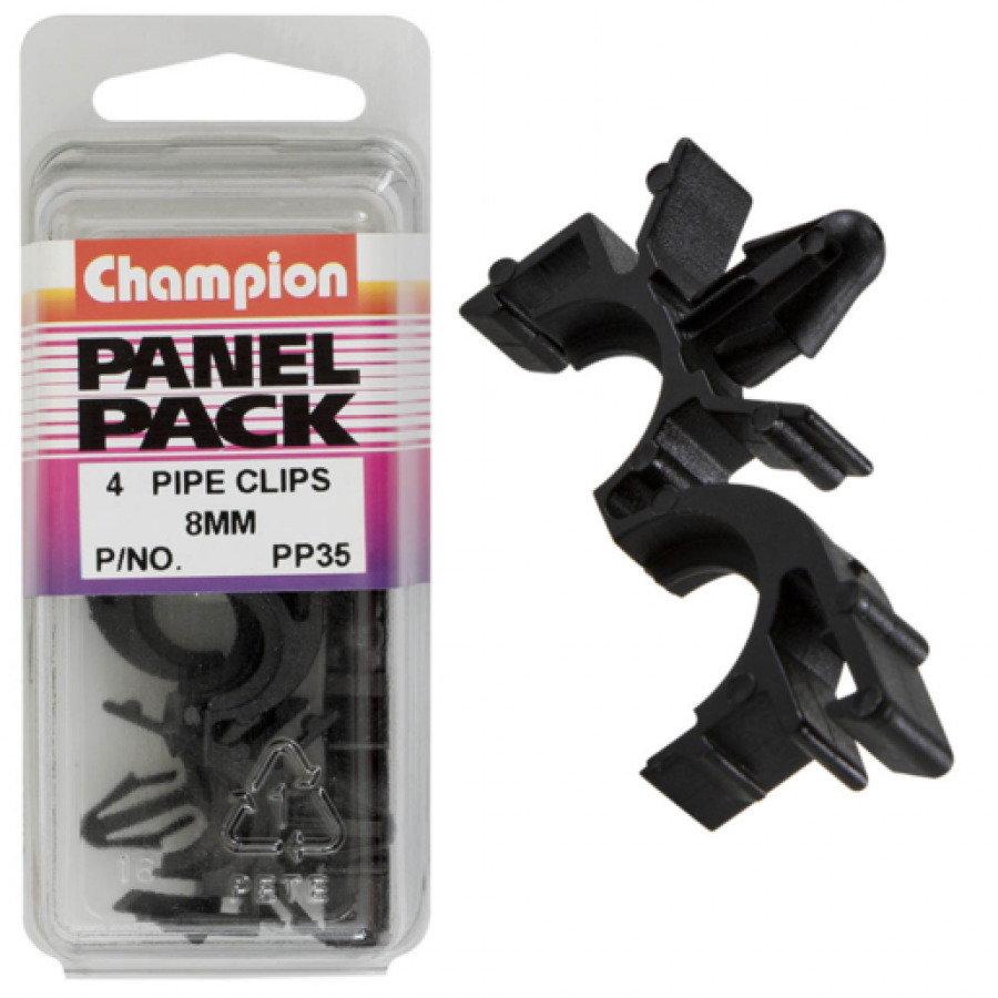 Panel Pack Champion Pipe Clips 8mm - PP35 — Port Kennedy Auto Parts ...